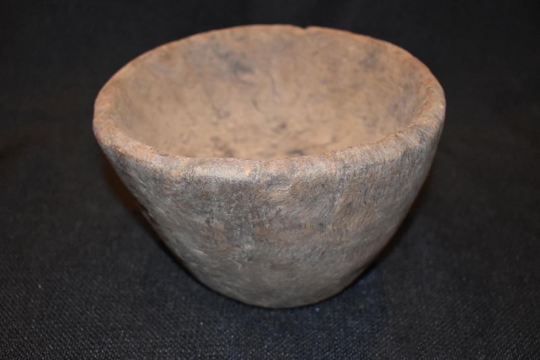Burrell Wooden Bowl, 1870-1900, 7” Dia, 4” tall