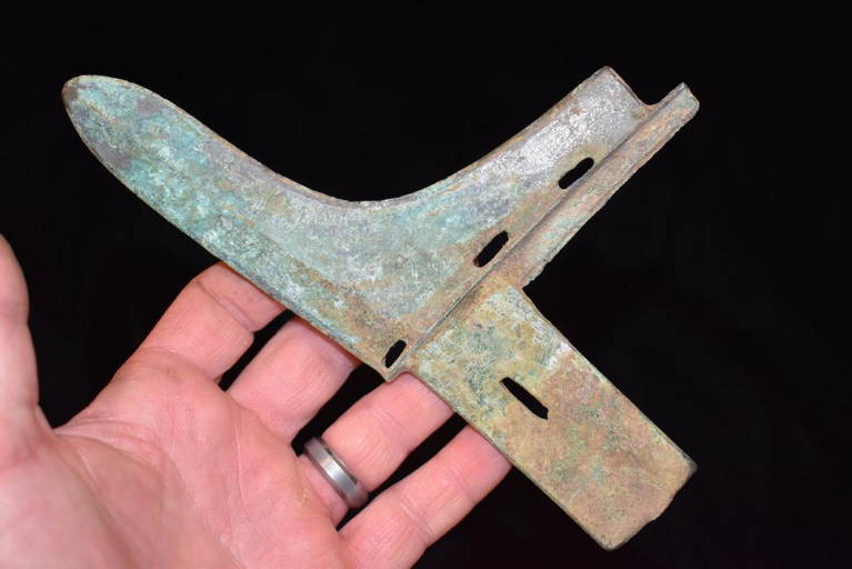 7.3/8" Ancient Chinese Bronze Age Halberd