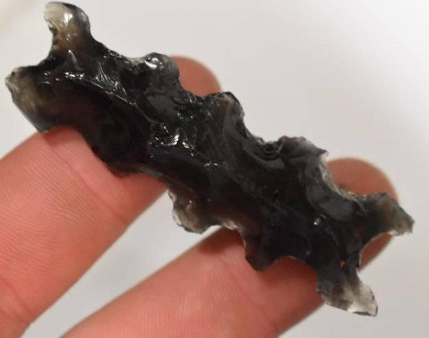 2 5/8" Obsidian Flint Effigy Eccentric, Pre Columbia