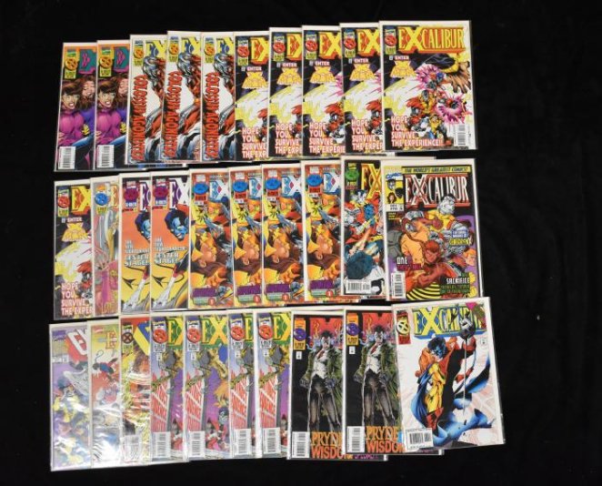 30 Issues Of Excalibur Comic Book Lot