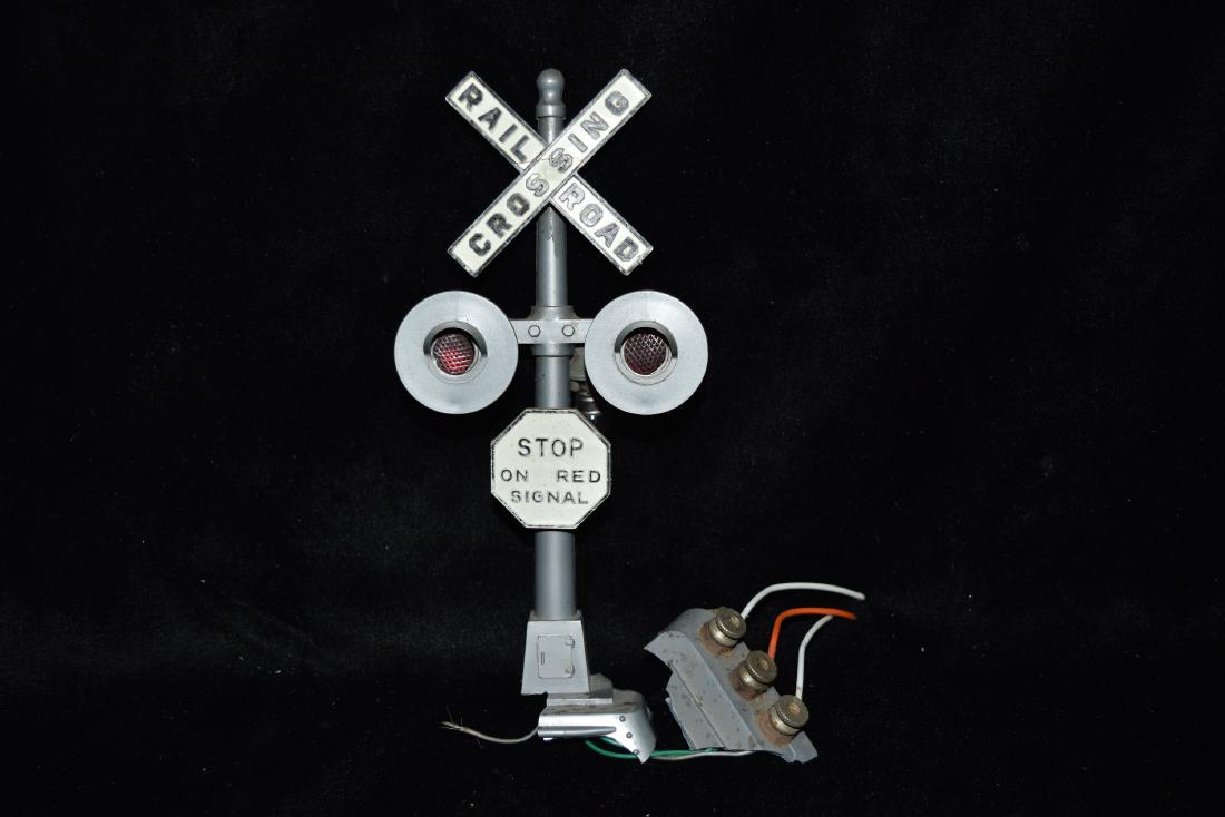 Plastic Railroad Electric Crossing Light & Sign for