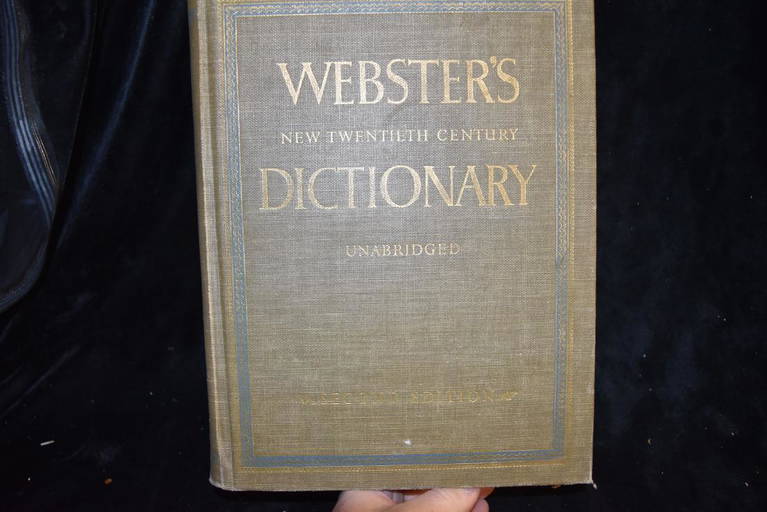 Huge Webster's New Twentieth Century Dictionary, 1968