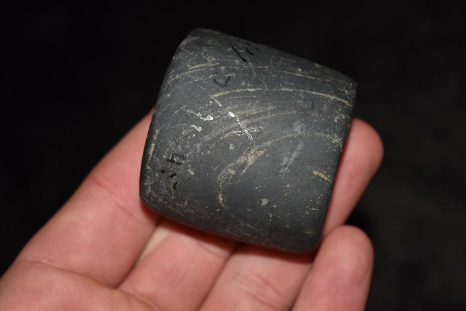 For Auction: 1 3/4" Barrel Bannerstone, Slate, Missouri, Ex Dr. (#304 ...