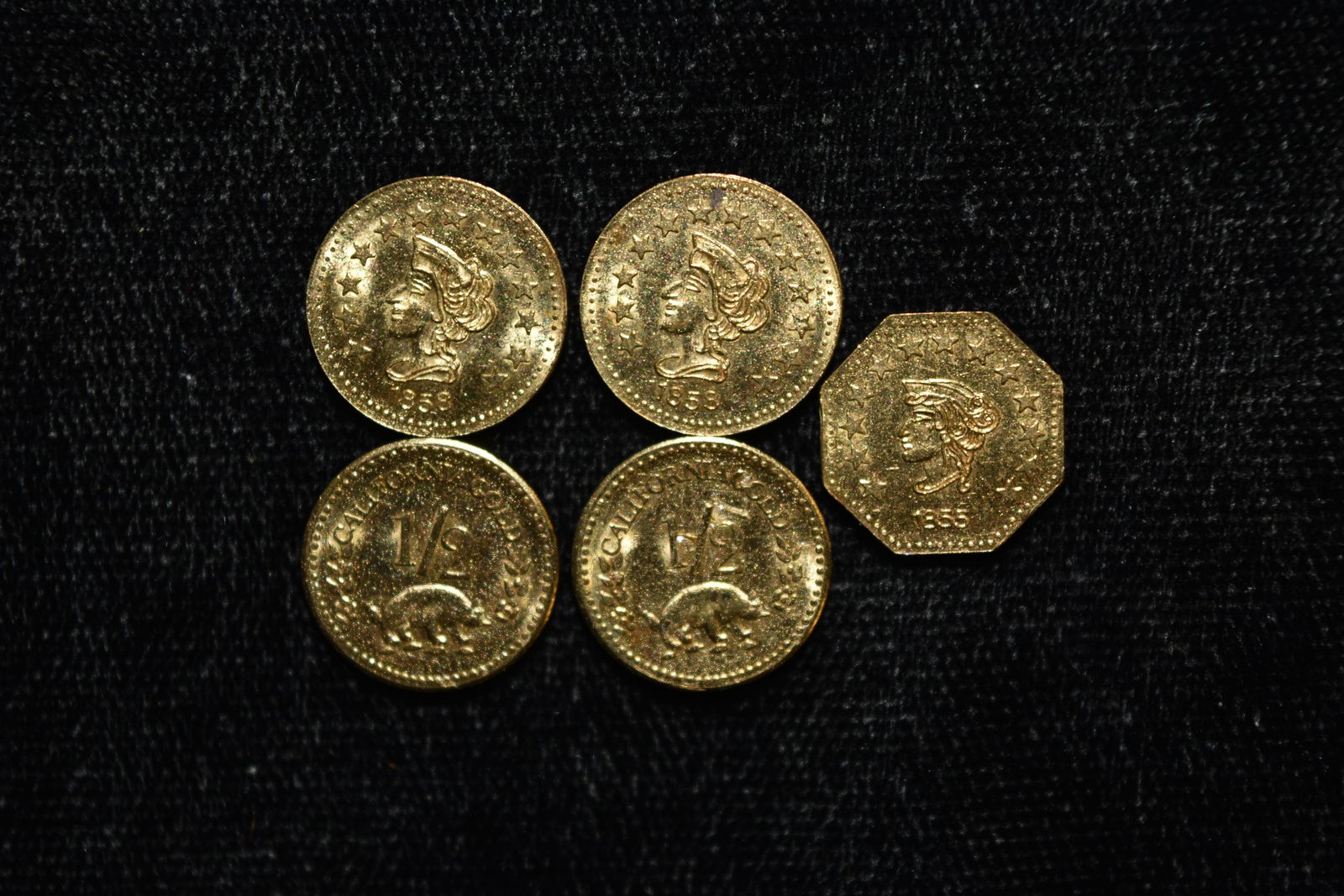 Lot of 5 California Gold Rush Tokens - Apr 24, 2020 | Heartland ...