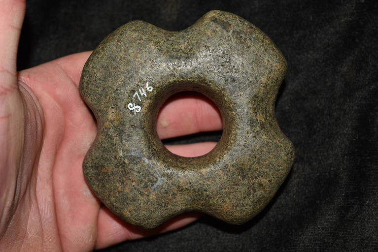 4" Stone Mace Head, Puttera Coa, Peru, Inca, Ex Irons,