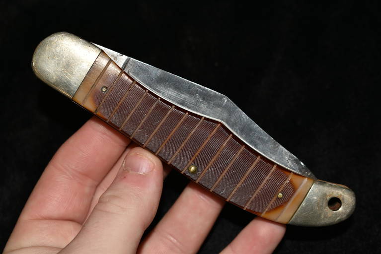 Vintage Schrade 1250t Knife With Holder