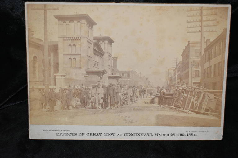 Effects Of Great Riot At Cincinnati 1880 Cdv