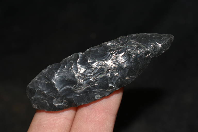 2 2/3" Obsidian Nebo Point, Native American Artifacts - Feb 25, 2021 ...