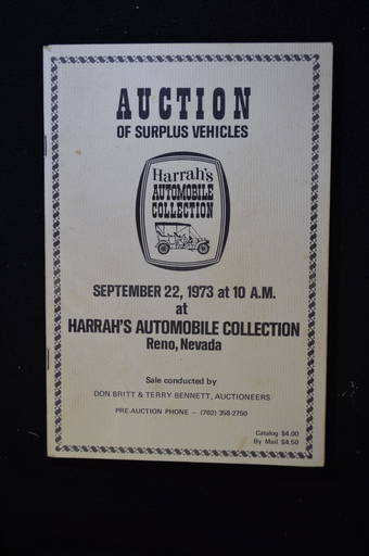 Harrah's Automobile Collection Auction Catalog