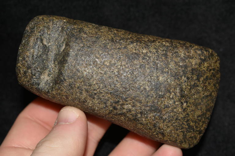 4 1/8" Grooved Celt, Oh, Native American Artifacts