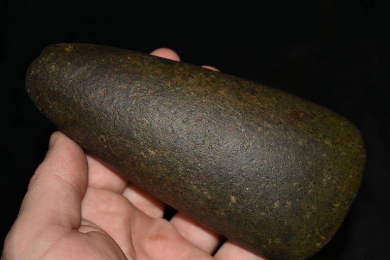 5 1/2" Hardstone Gouge, Native American Artifacts