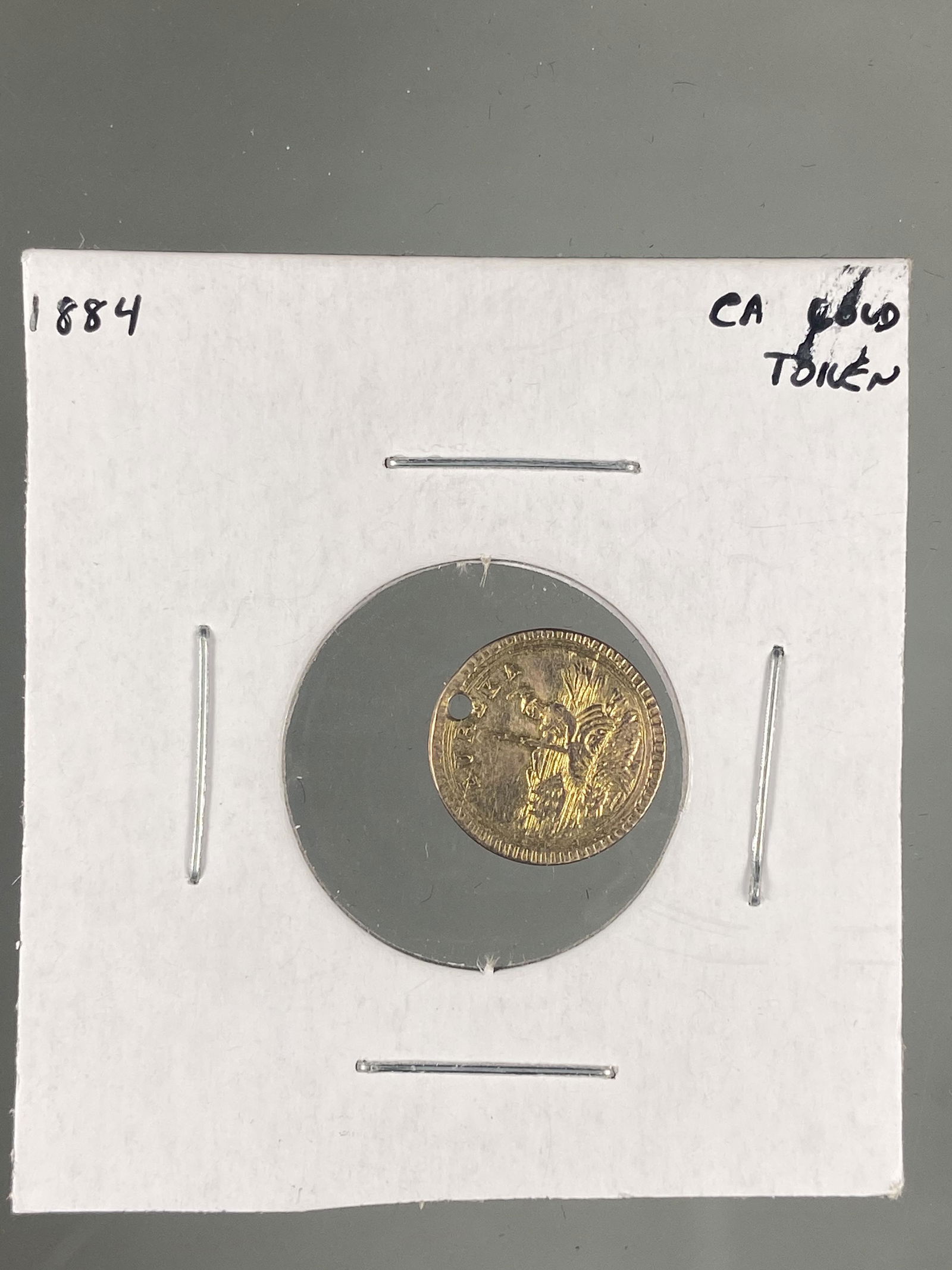 1884 California Gold Token / Coin, Nice Old Original