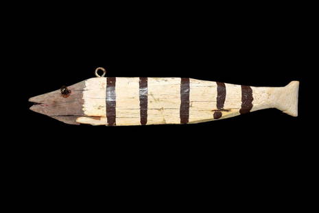 Vintage Native American Fish Spearing Decoy