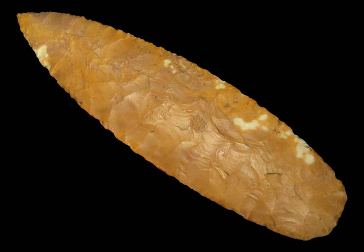 4 1/16" Agate Basin Motley COA. Found in Ralls County Missouri. Made of ...