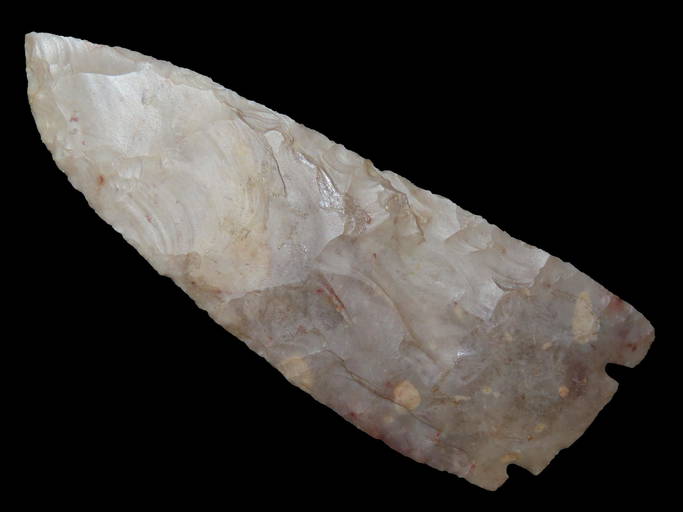 4 5/8" Ancient Base Tang Knife, Dwain Rogers COA, Very nice brown and ...