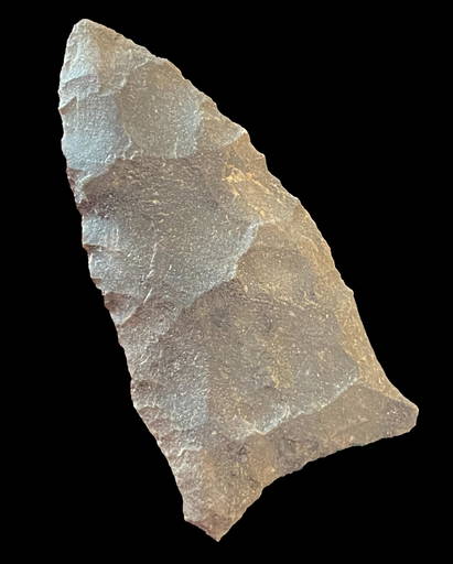 2 3/8" Union Side Notch Made Of Coastal Plains Chert Found Along The ...