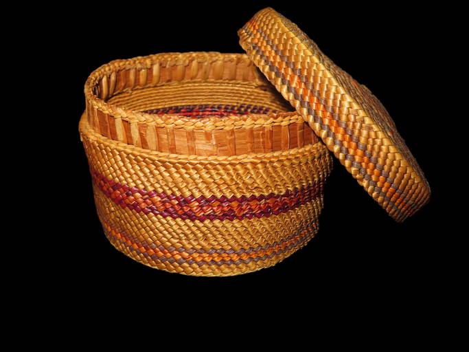 3 3/4" x 3" Haida Basket in Very Good Condition, ca 1900-1920 (#0234D ...