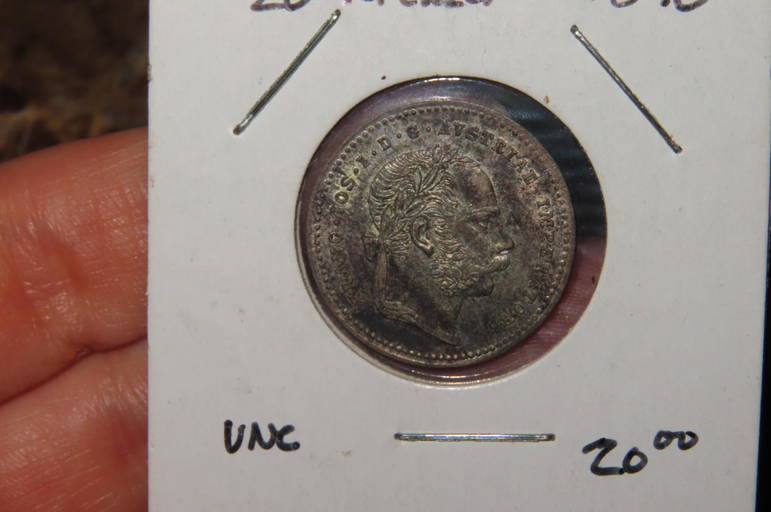 1870 Austrian 20 Kreuzer Coin (#0043A) on Feb 26, 2023 | Heartland ...