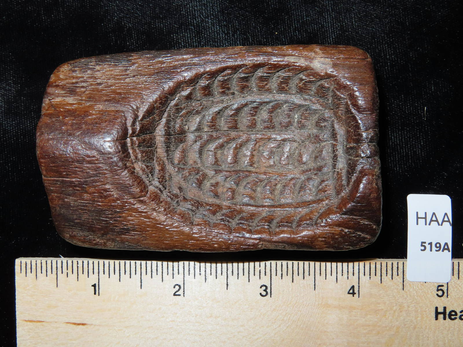 3 1/3" Pre Columbian Corn Mold Wood (#0519) on Mar 26, 2023 | Heartland ...