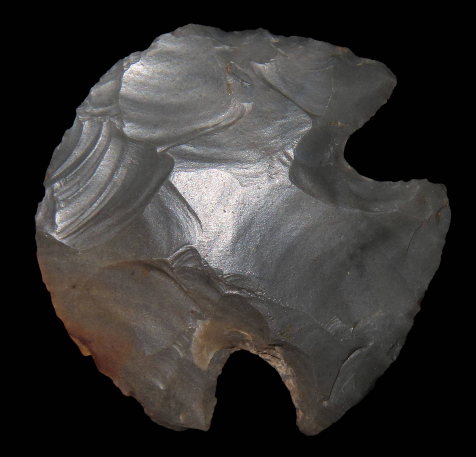 INCREDIBLE HOPEWELL BLUNT / HAFTED SCRAPER FOUND IN CALHOUN COUNTY ...