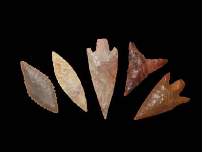 20 Prehistoric Neolithic Points From The Sahara Desert Arrowheads