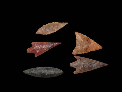 20 Prehistoric Neolithic Points From The Sahara Desert Arrowheads