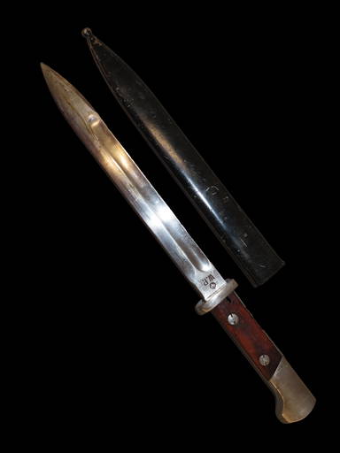 Ww2 Polish Mauser Perkun Arsenal Bayonet. S/n 305337 W/ Steel Scabbard ...