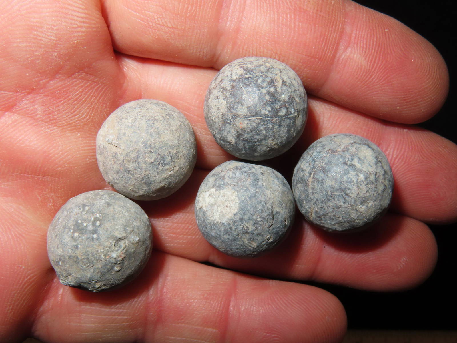 Grouping Of 5 Civil War Musket Balls Auction