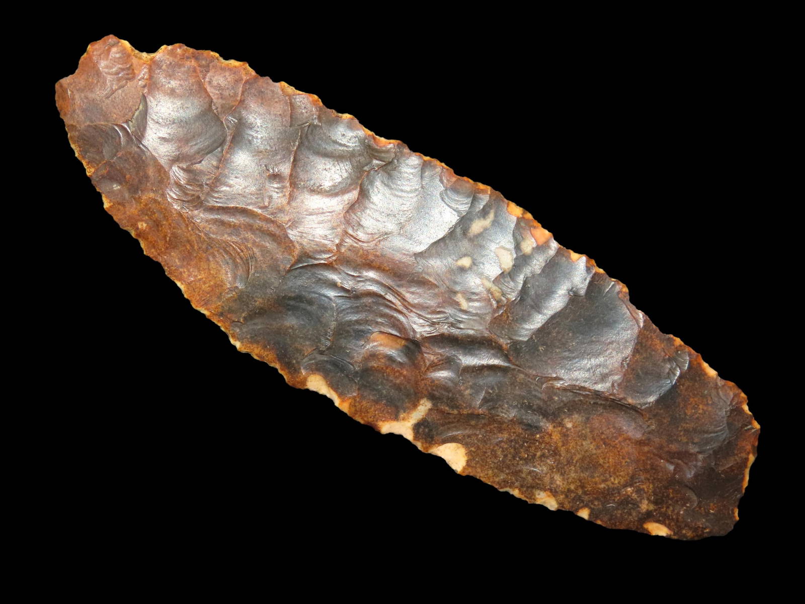 5 9/16" Ultra Thin Paleo Square Knife, Motley Coa, River Stained And ...