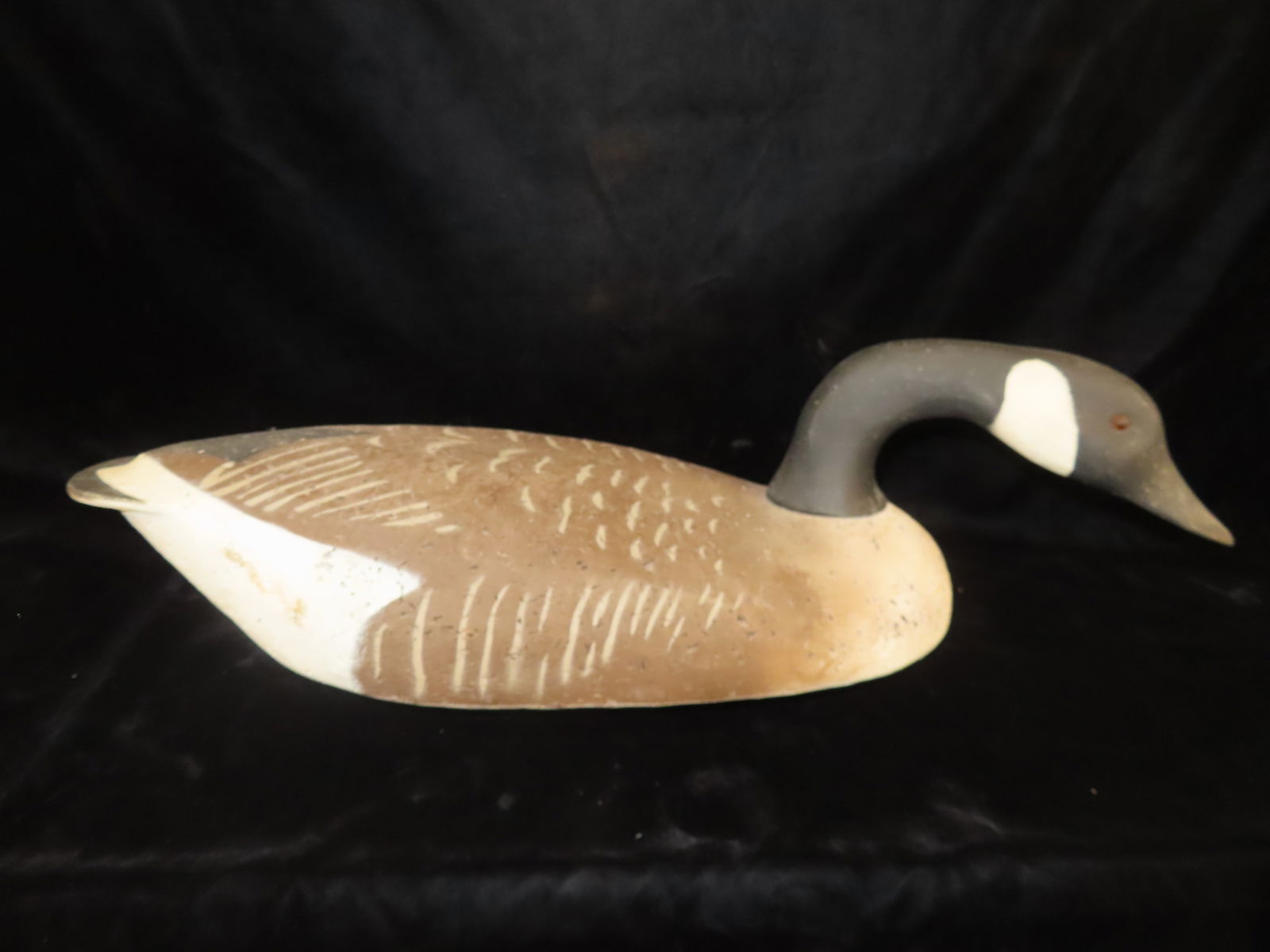 Cork Canadian Goose "resting Head" Decoy, Ex Briscoe Collection, Duck ...