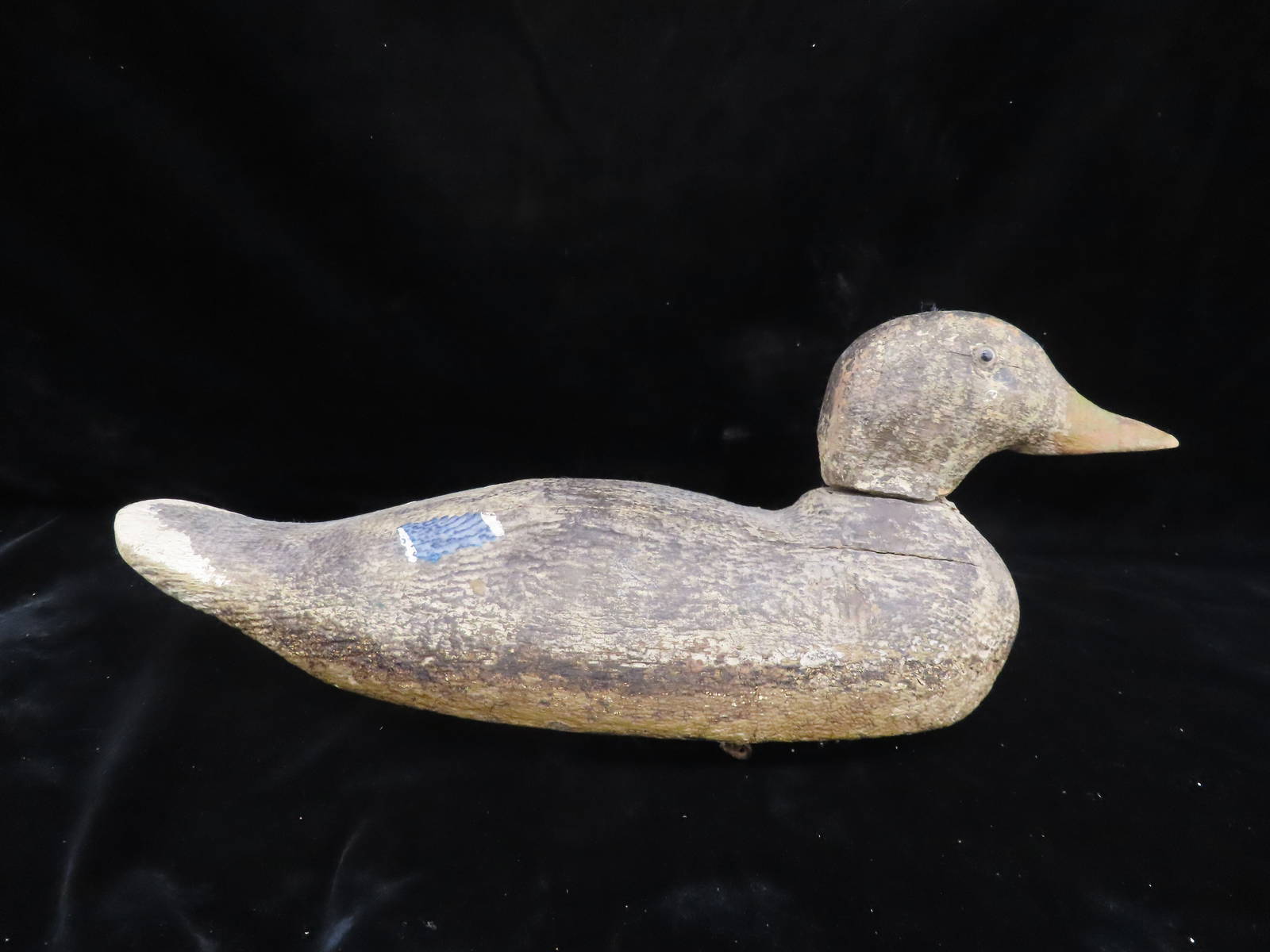 All Original Wooden Black Duck Decoy, With Unique Lead Keel System, Ex ...