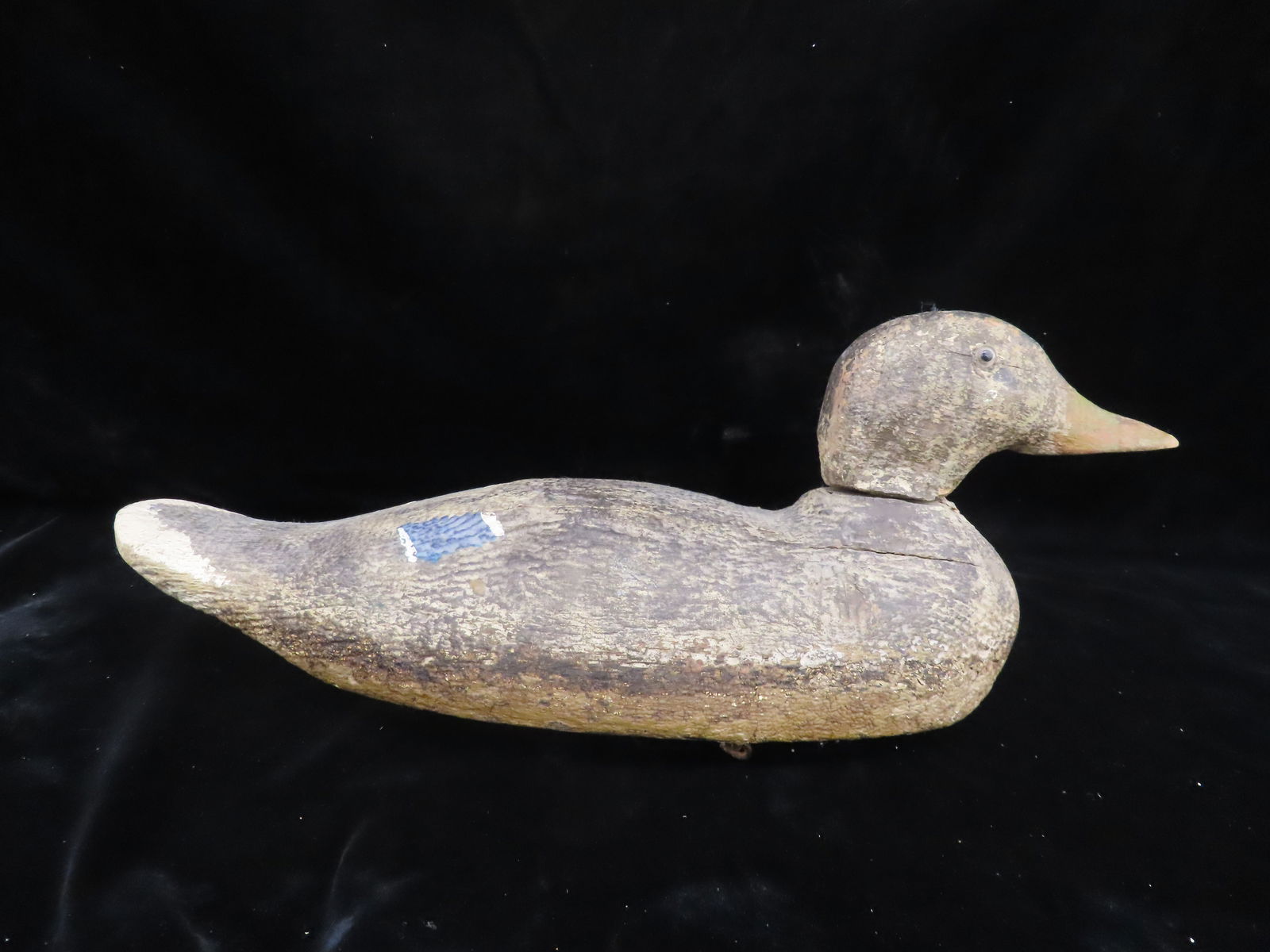 All Original Wooden Black Duck Decoy, With Unique Lead Keel System, Ex ...