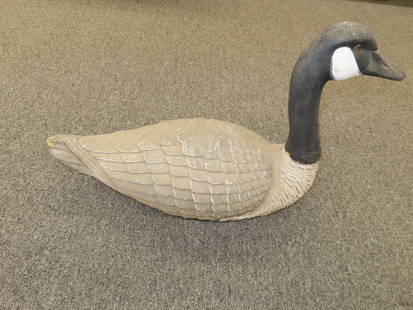 Paper Mache` Canadian Goose Decoy, General Fiberco, Missouri, Ex ...