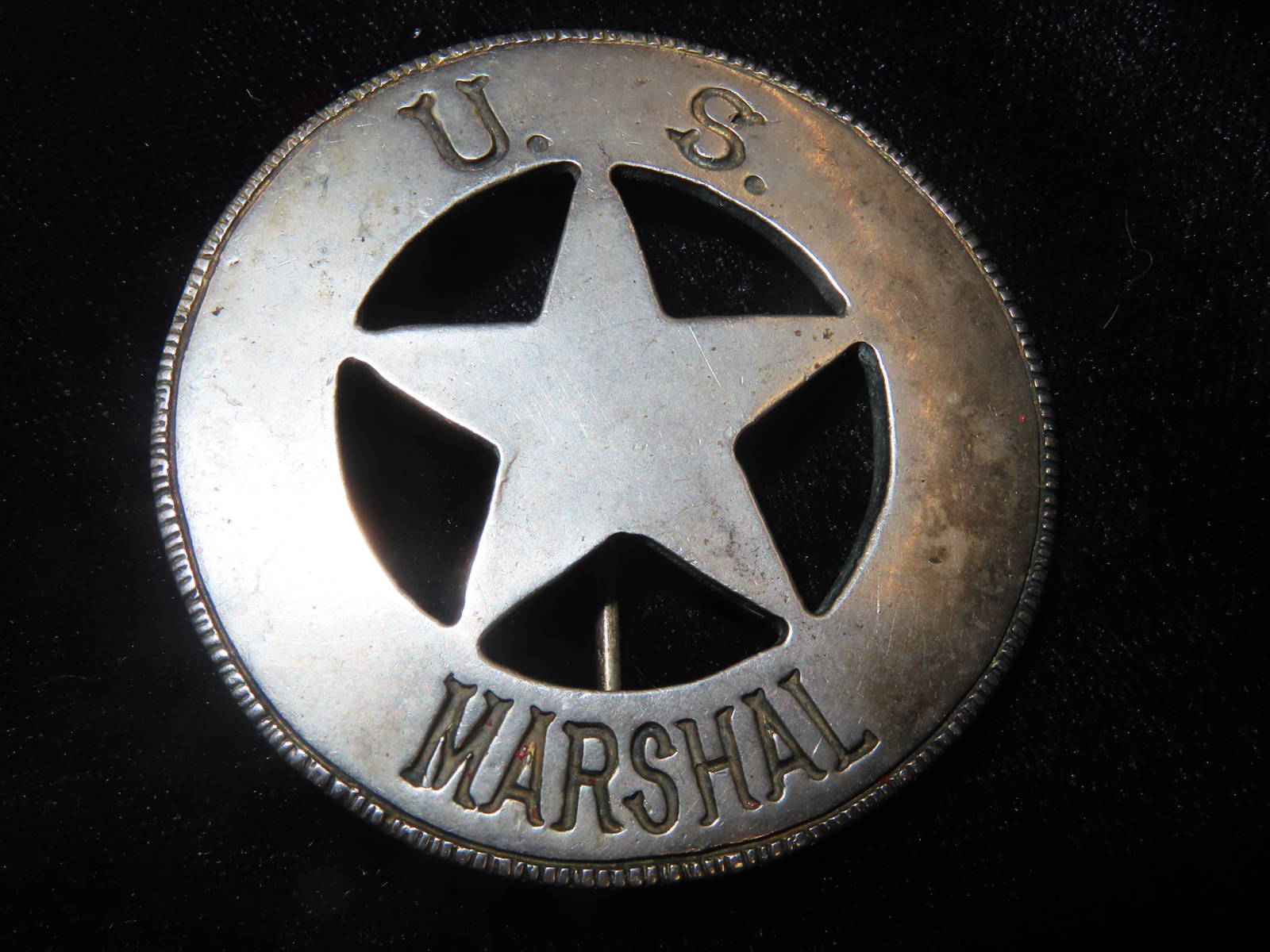 Antique Us Marshal Police Badge Auction