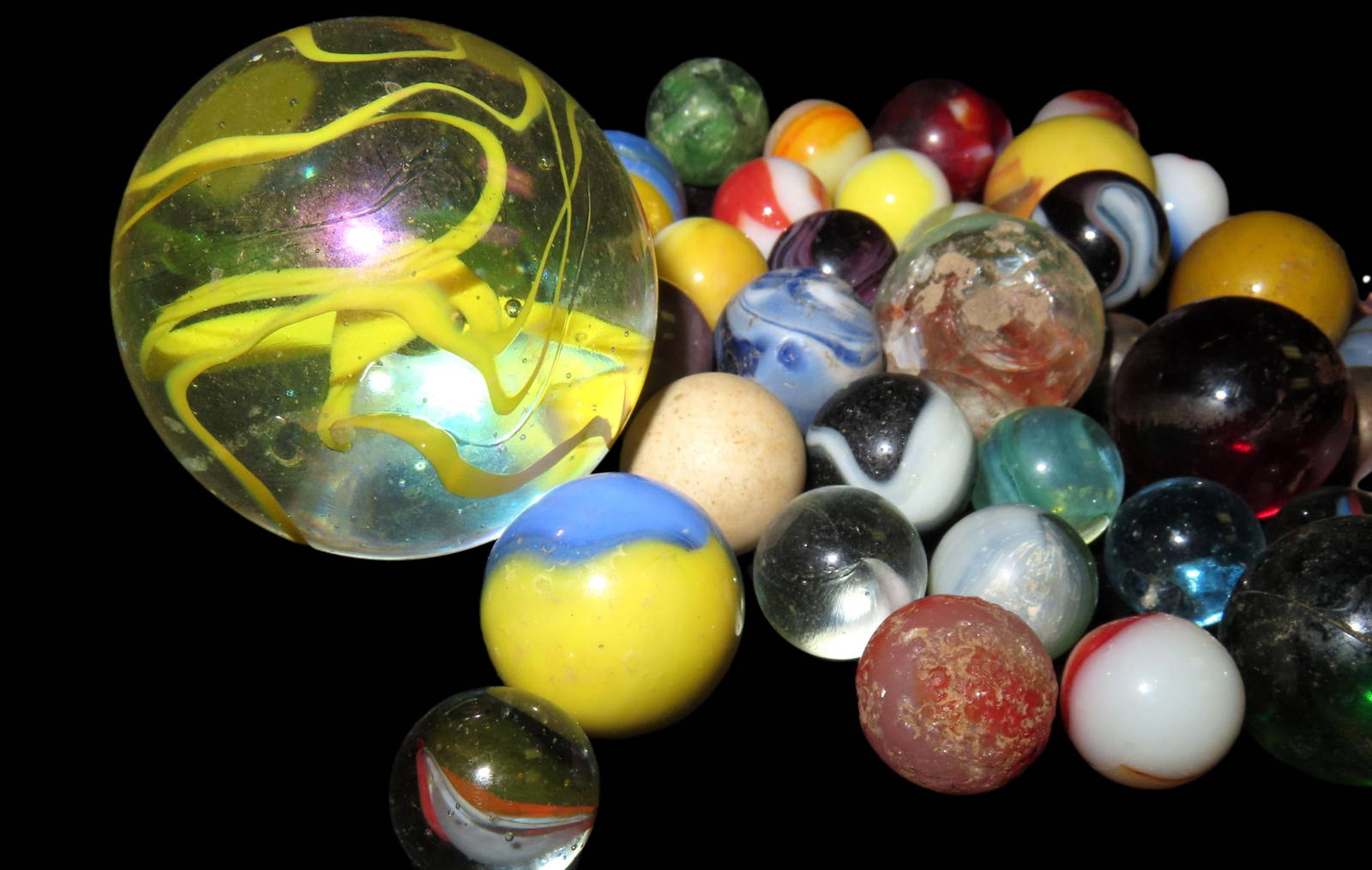 Lot Of Vintage Marbles Auction