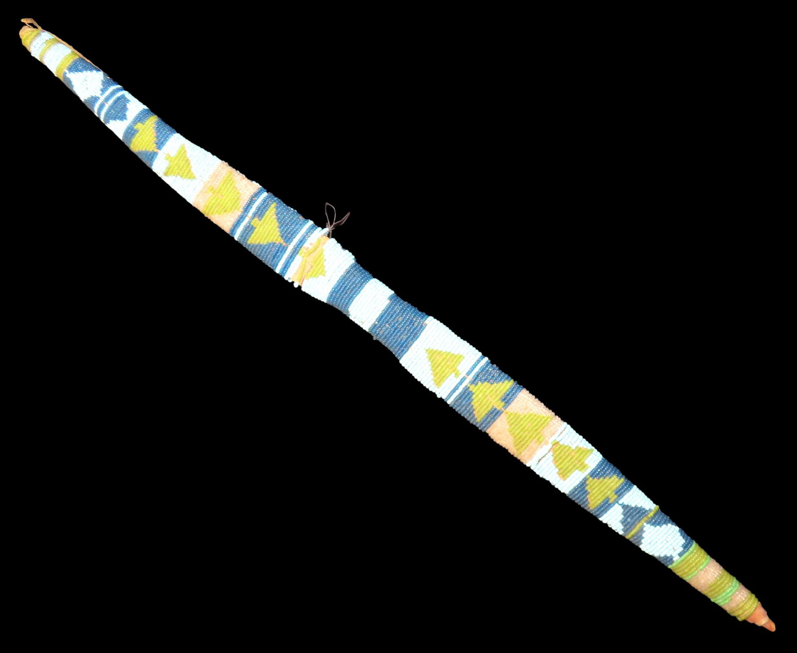 Northern California Beaded Bow, Hupa / Karuk, Yurok, 1930-1940, 21 ...