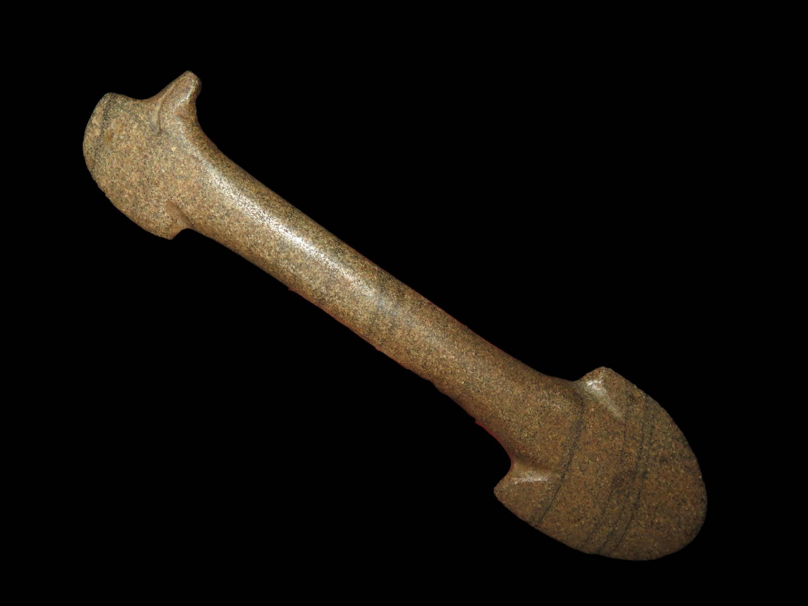 7 1/8" Rare Bird Effigy Spud / Sceptre From Peru, Very Unique Piece Of ...