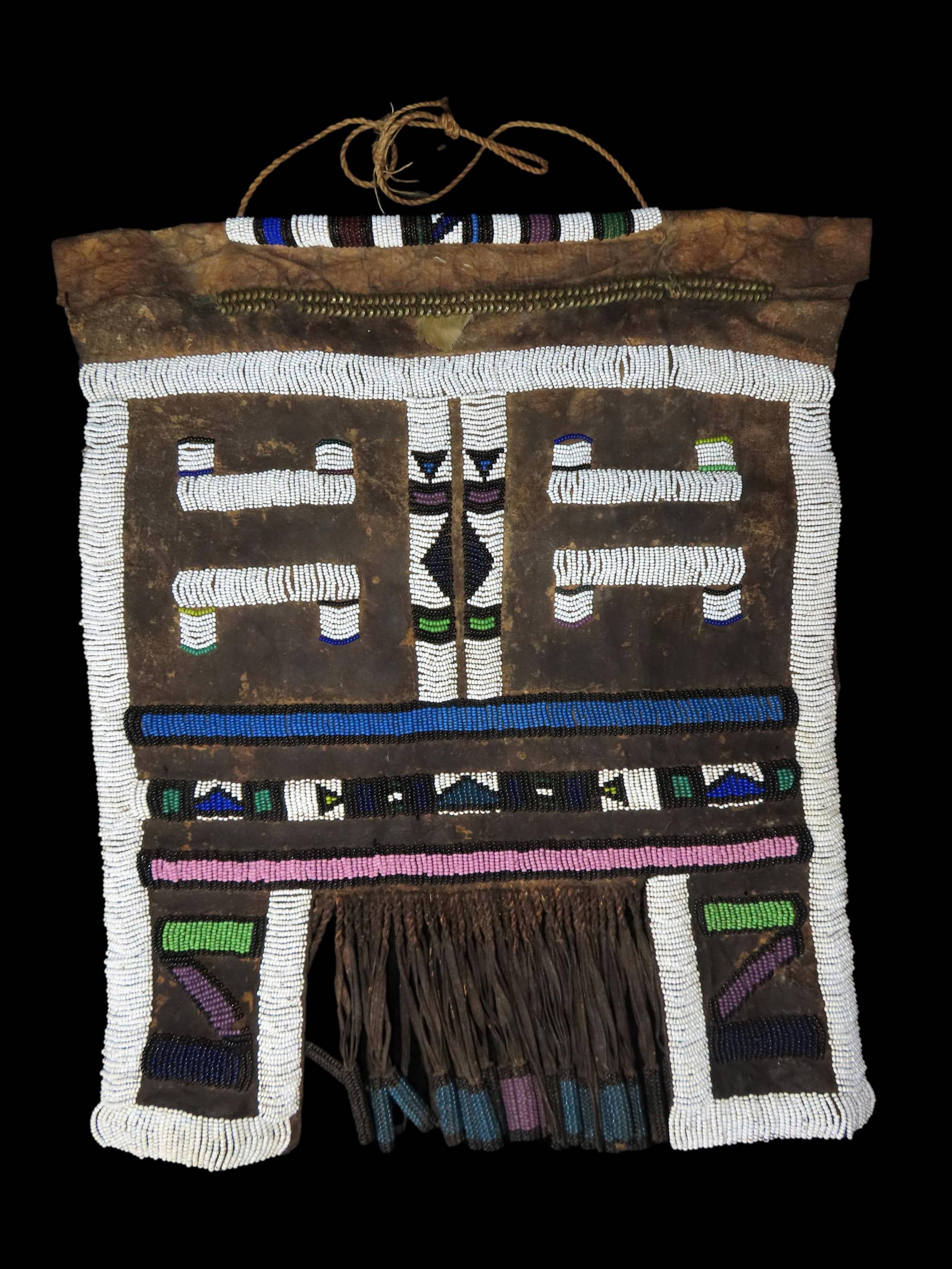 Hand Beaded Woman's Apron From The Ndebele People Of South Africa ...