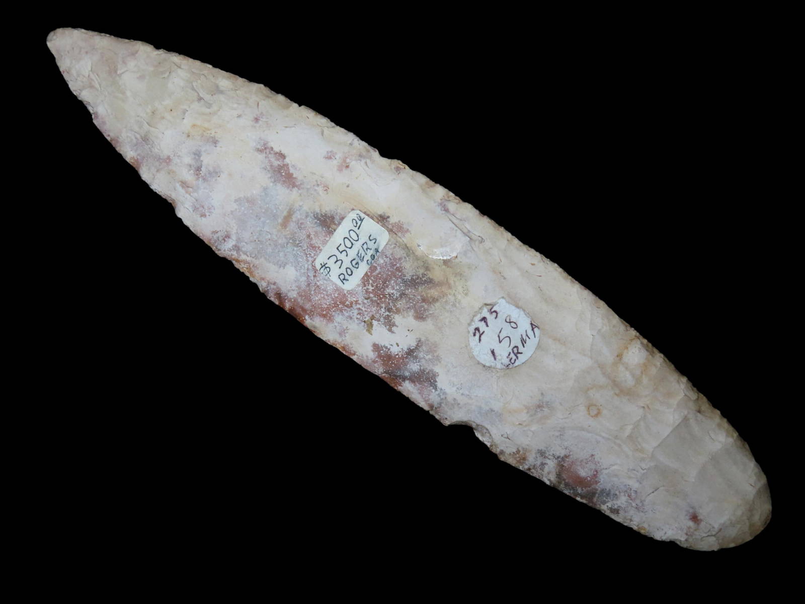 9 3/16" Ramey Knife Motley, Rodgers Coa X2, Found In Midwest Area, Ex ...