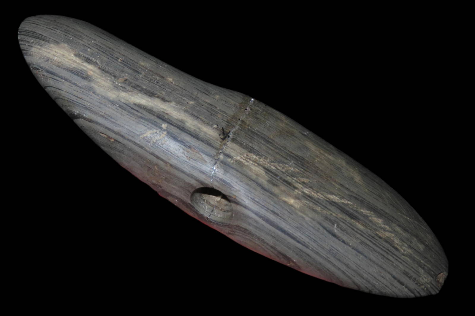 5 1/2" Banded Slate Wing Bannerstone Found In Rock Island County ...