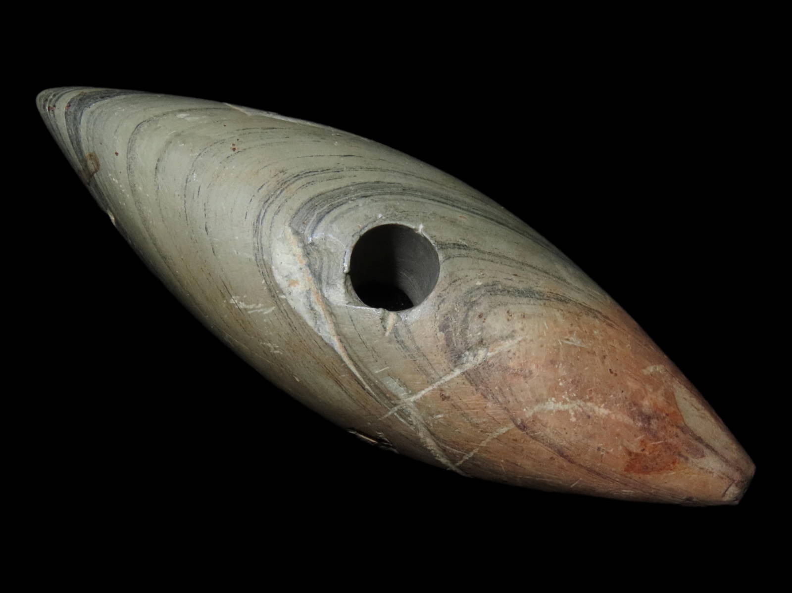 4 1/8" Pick Bannerstone, Ohio, Motley Coa, Great Vivid Banding, Amazing ...