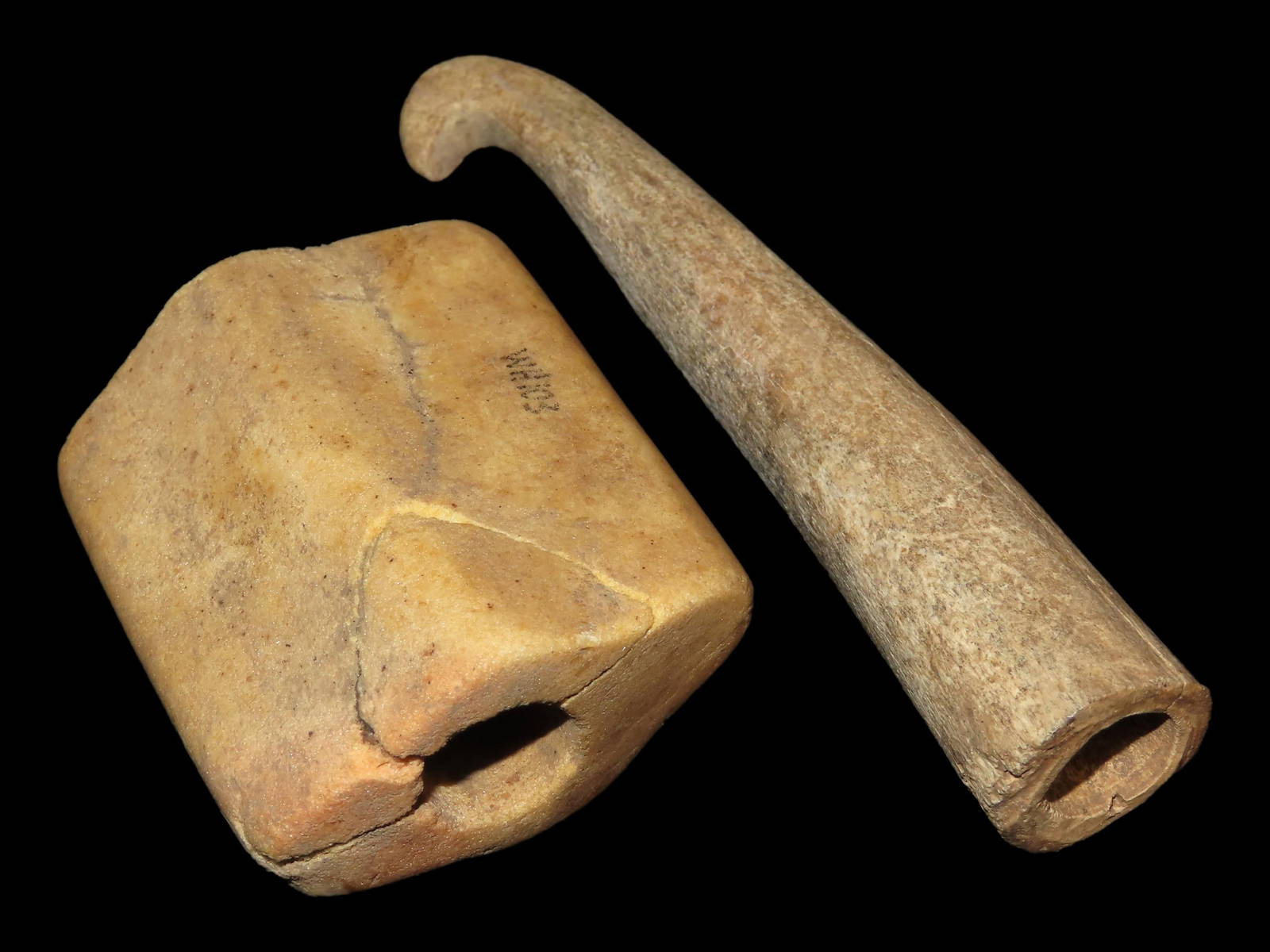 Rare Quartz Bannerstone Atlatl Hook Set, Dickey Coa, Jefferson County ...