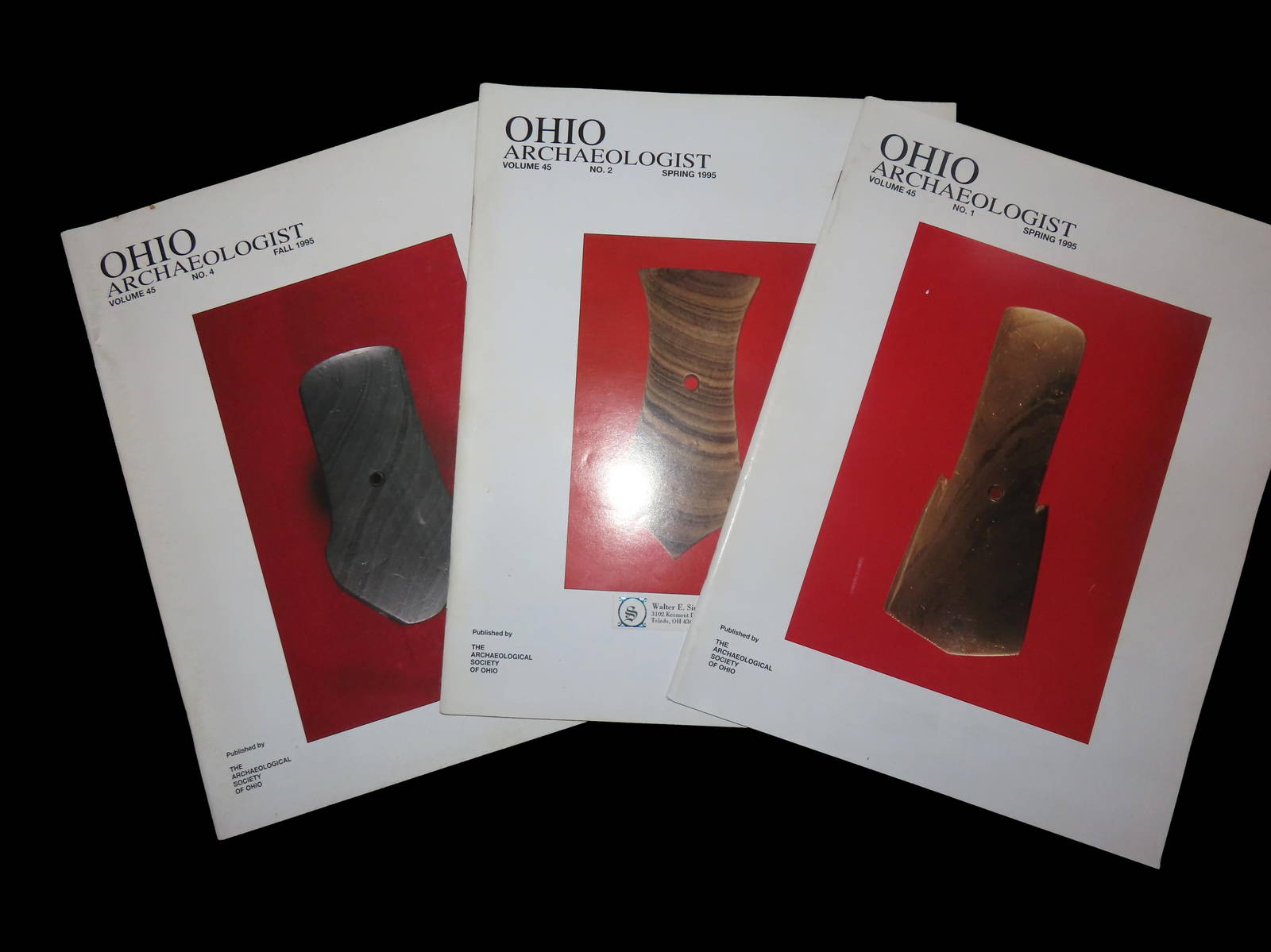 Lot Of Ohio Archaeologist From 1995, Birdstone, Banded Slate Pendants ...