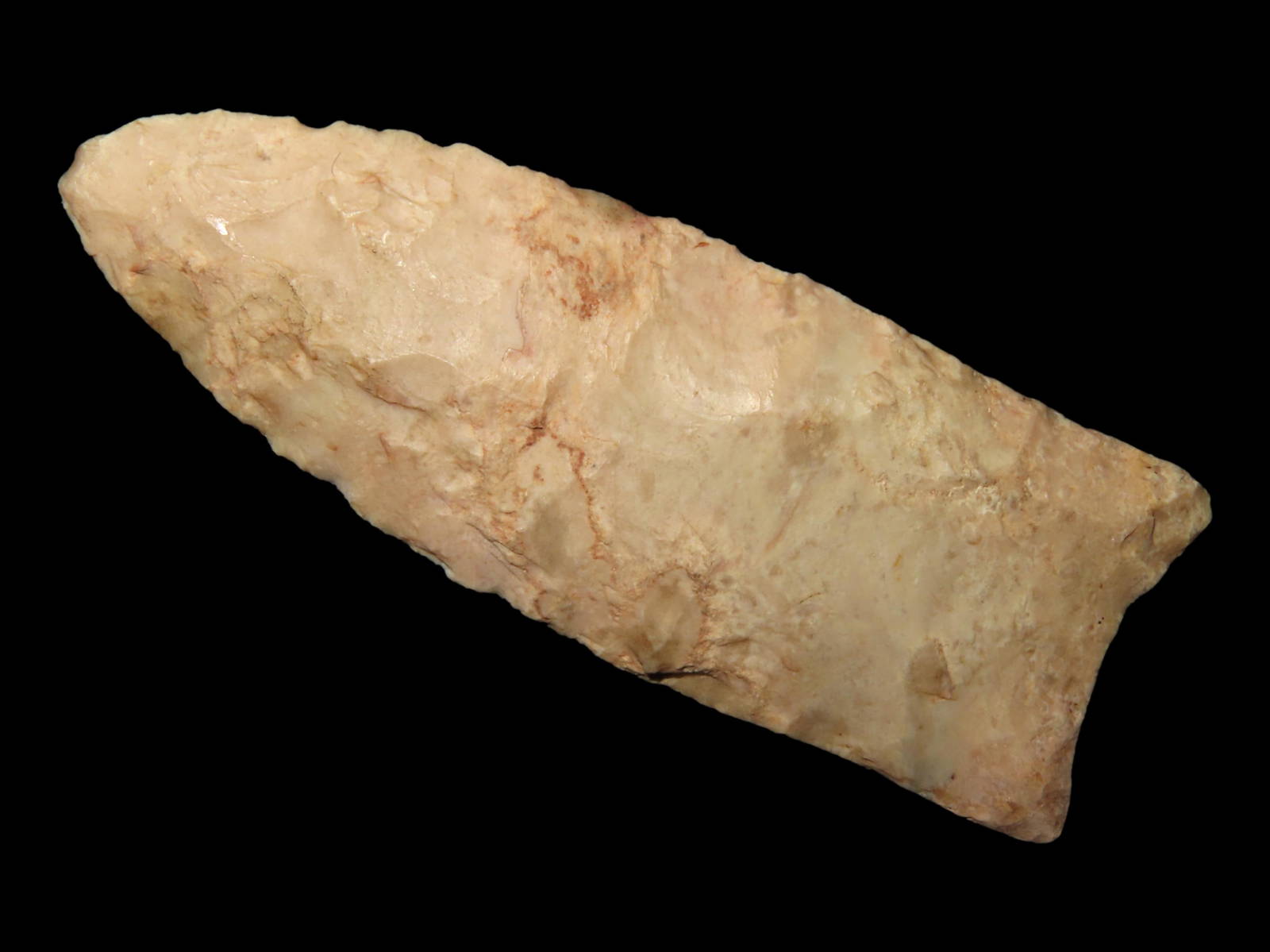 2 5/8" Fluted Clovis Redstone, South Indiana, Ex Walt Mcintire, Weidner/smith Restored Auction