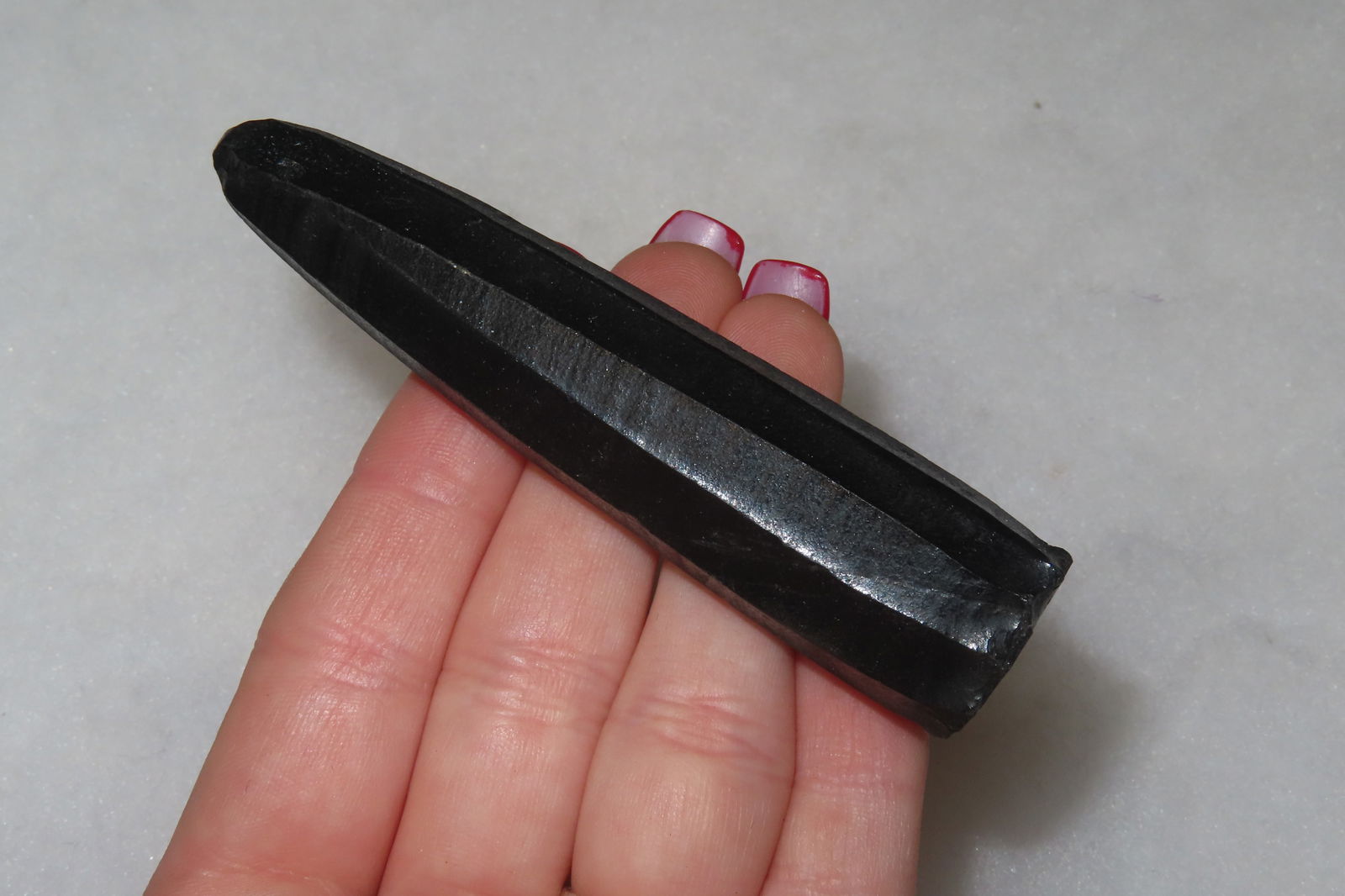 3 5/16" X 1/2" " Pre-columbian Obsidian Blade Core, Aztec Culture 900 ...