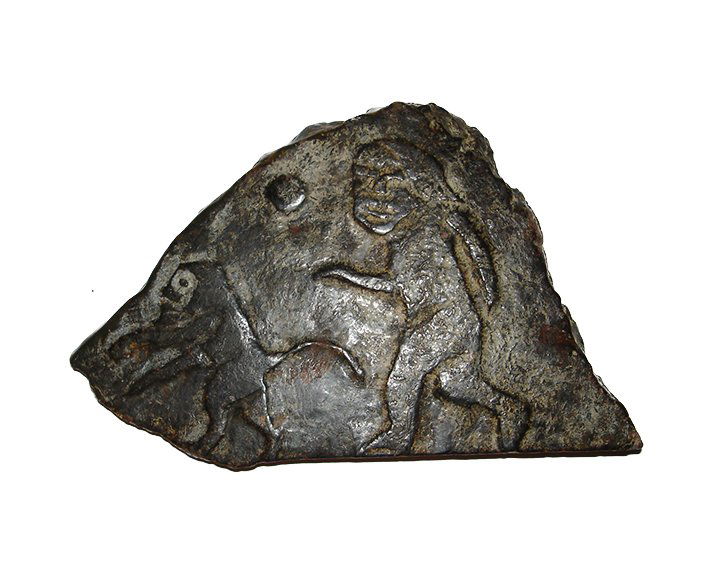 Neolithic Figurative Jade Plaque with Monkey