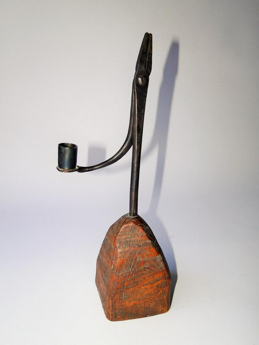 18TH CENTURY IRON RUSH LIGHT - Nov 22, 2020 | D.L. Straight Auctions in MA