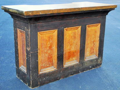 Vintage Painted Country Store Counter / Farmhouse Kitchen Island