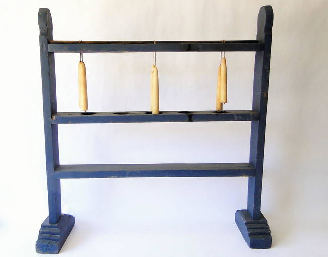 18TH C PAINTED CANDLE DRYING RACK (#0260) on Aug 13, 2022 | D.L ...
