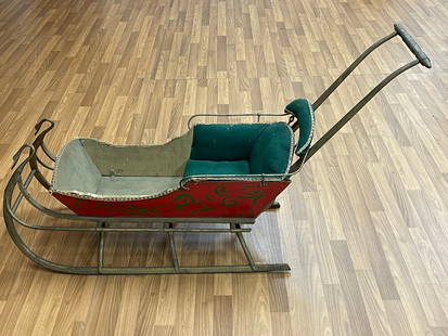Victorian Child's Push Sleigh